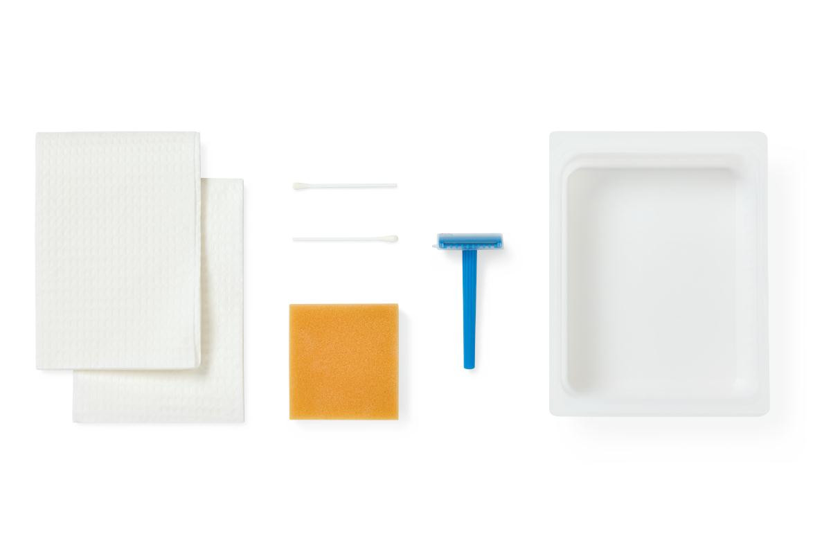 Single Compartment Surgical Shave Prep / Shave Tray, 1 Compartment ...