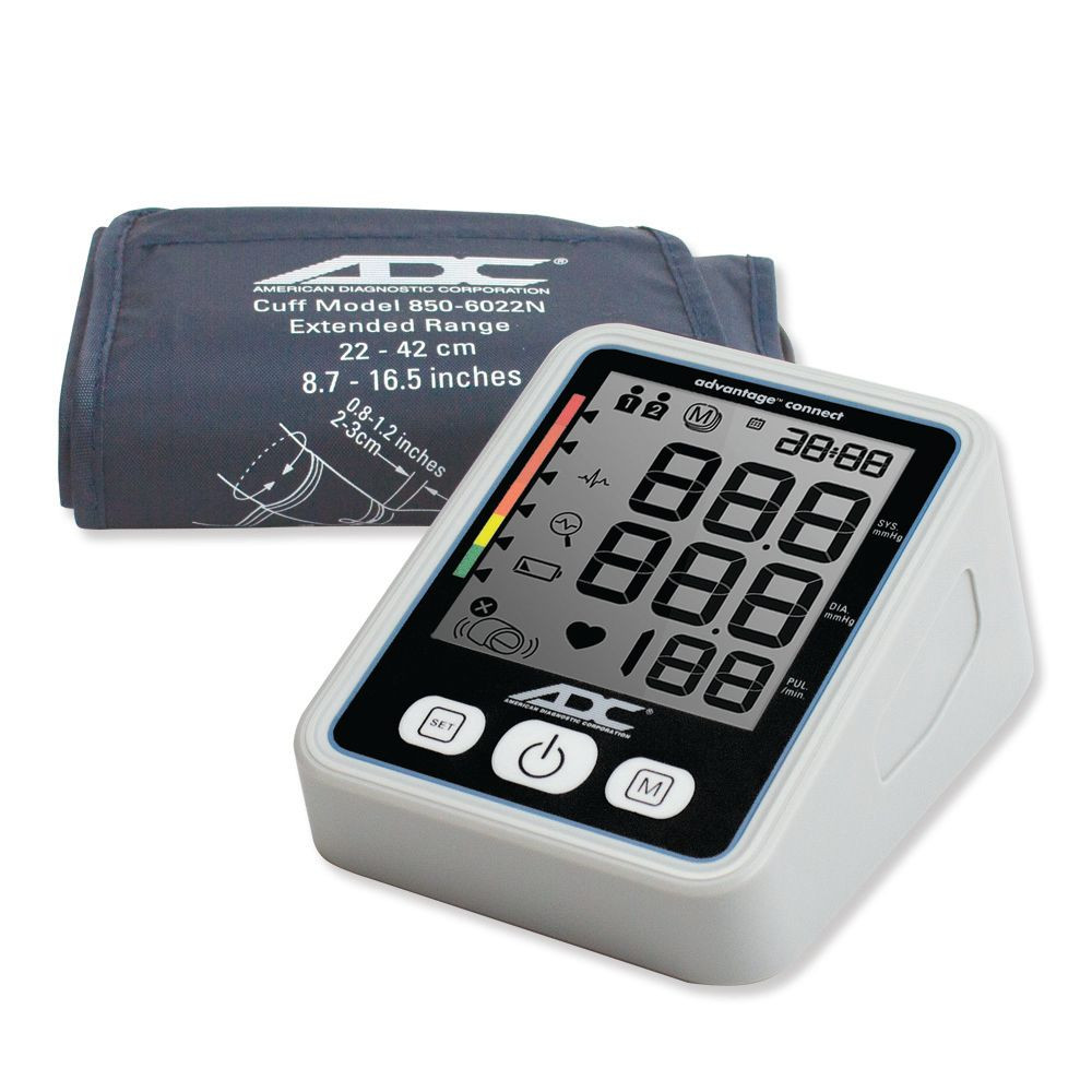Advantage Connect Digital BP Soft Wide Range Adult, Navy, LF - Medex Supply