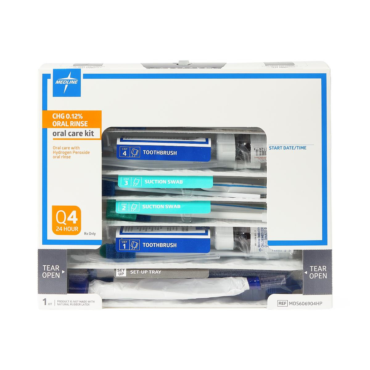 Medline 24-Hour Oral Care Kits Hydrogen Peroxide and CHG 24-Hour Q4 ...