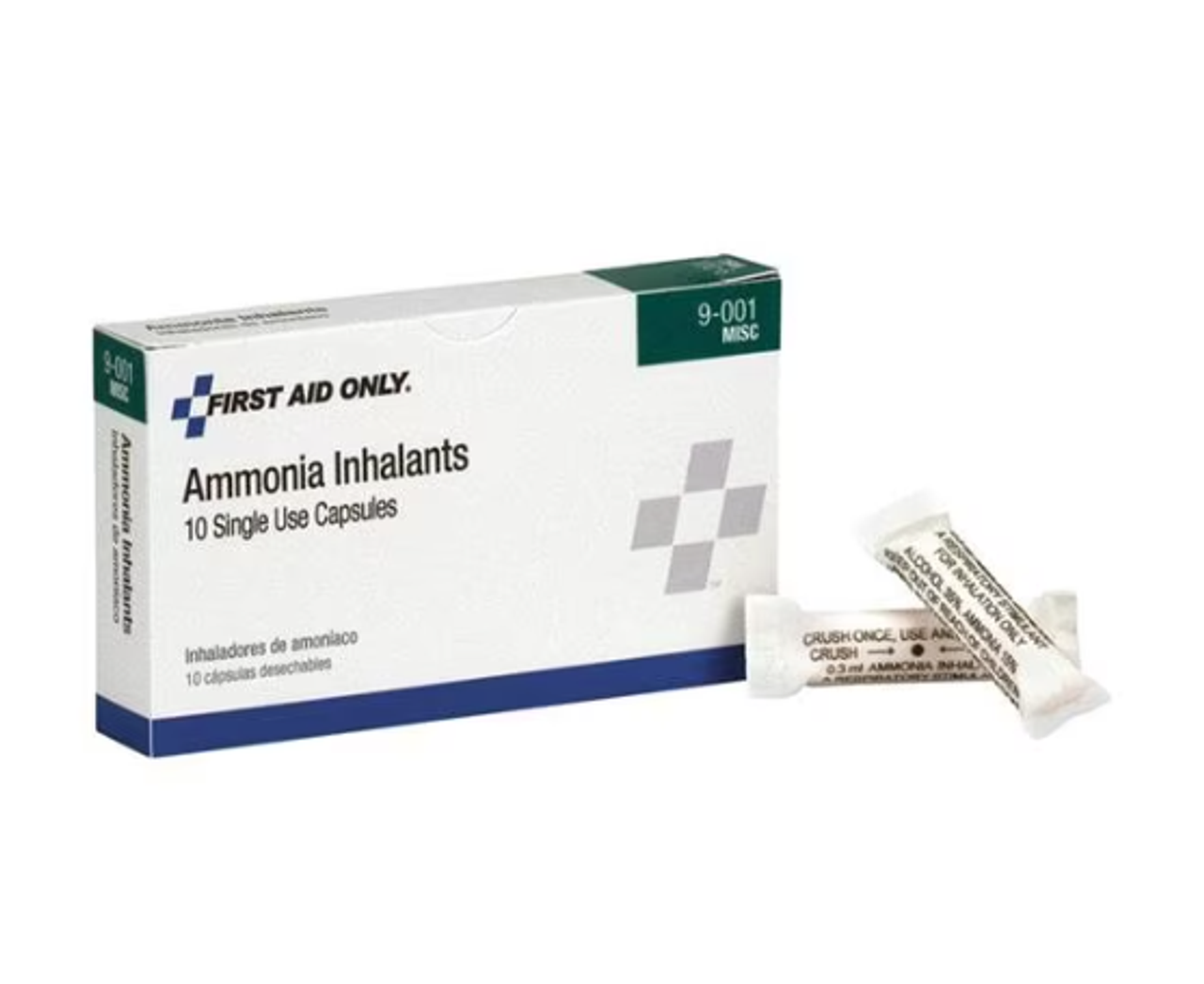 Ammonia Inhalant Ampule 0.33mL 10/Bx - Medex Supply