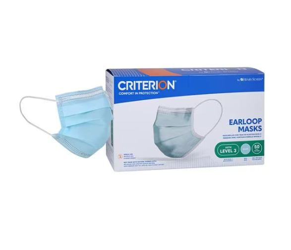 Criterion Earloop Mask ASTM Level 3 Blue - Medex Supply