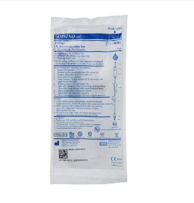 IV Administration Set Needleless Y-Injection Site 83" 10 Drops/mL 17mL ...