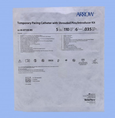 Arrow Pacing cath kit, 5 FR, balloon, 8mm, 5 mm wide, 5/Case - Medex Supply