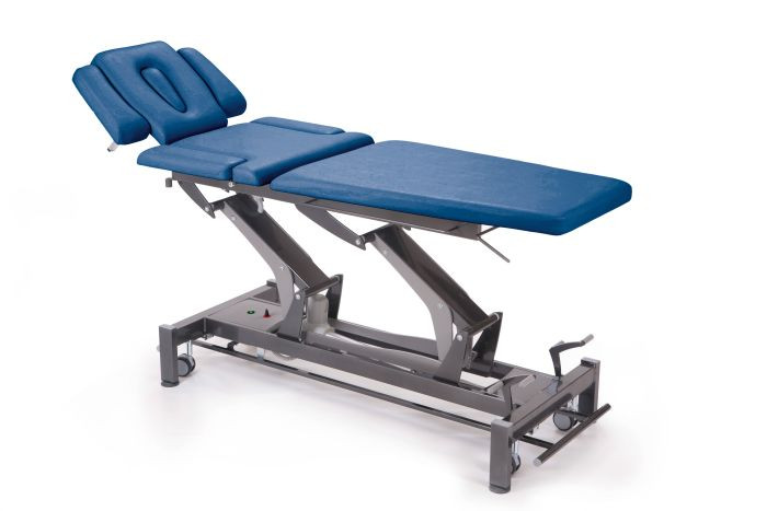 Montane ANdes 7 Section table , 4 wheels, 120V Imperial Blue - Medex Supply