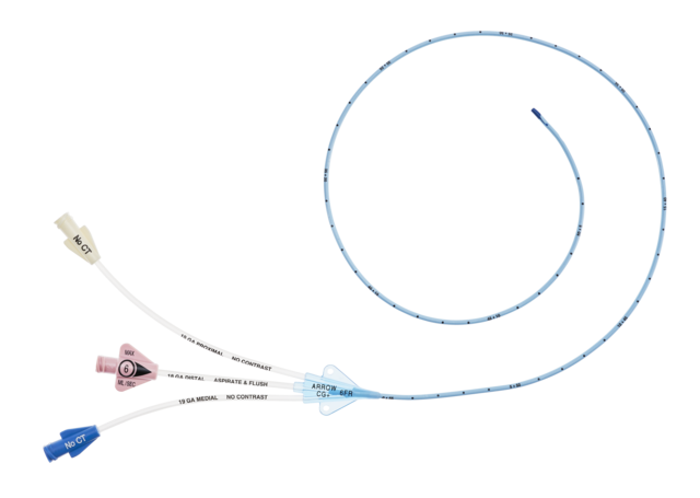 Arrowg+ard Blue , Pressure INJ, CG+ PICC SET: 3L 6FR X 55CM W/130CM SWG ...