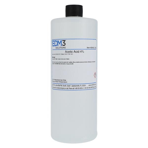 Acetic Acid Reagent 4% 32oz Ea - Medex Supply