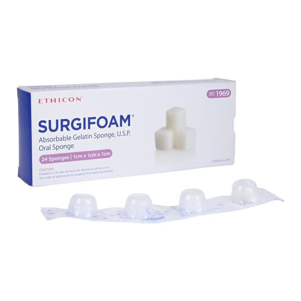 Surgifoam Hemostatic Gelatin Sponge Oral, 1969, 24/Box - Medex Supply