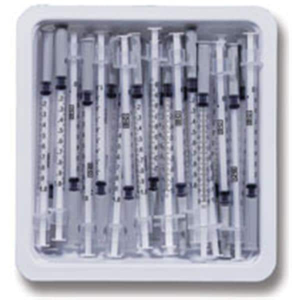 SafetyGlide Allergy Syringe/Needle 27gx1/2" 1cc Gray Safety No Dead Spc ...