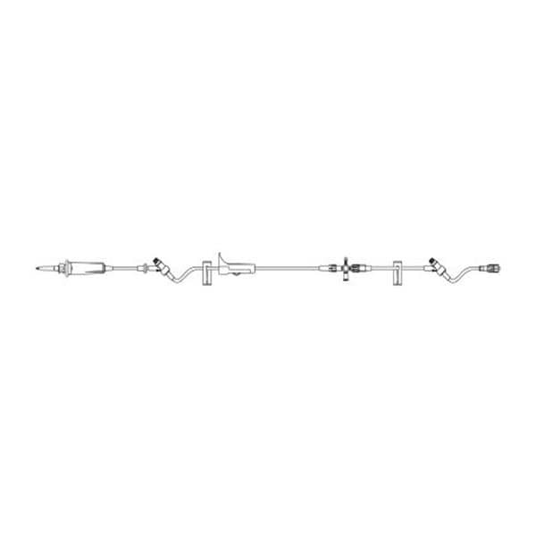 Primary IV Administration Set SafeDay Gravity 2 Ports 15 Drops / mL ...
