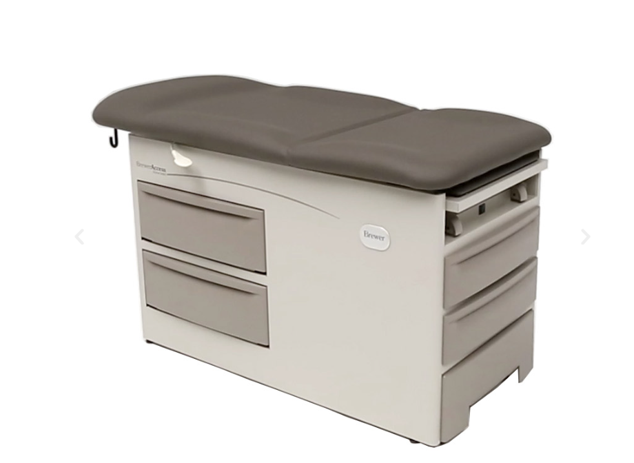 5001 – Brewer Access Exam Table w/ drawer heater & pelvic tilt - Medex ...