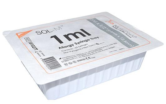 Allergy Syringe/Needle 27g x 1/2" 1cc Conventional Low Dead Space 1000 ...