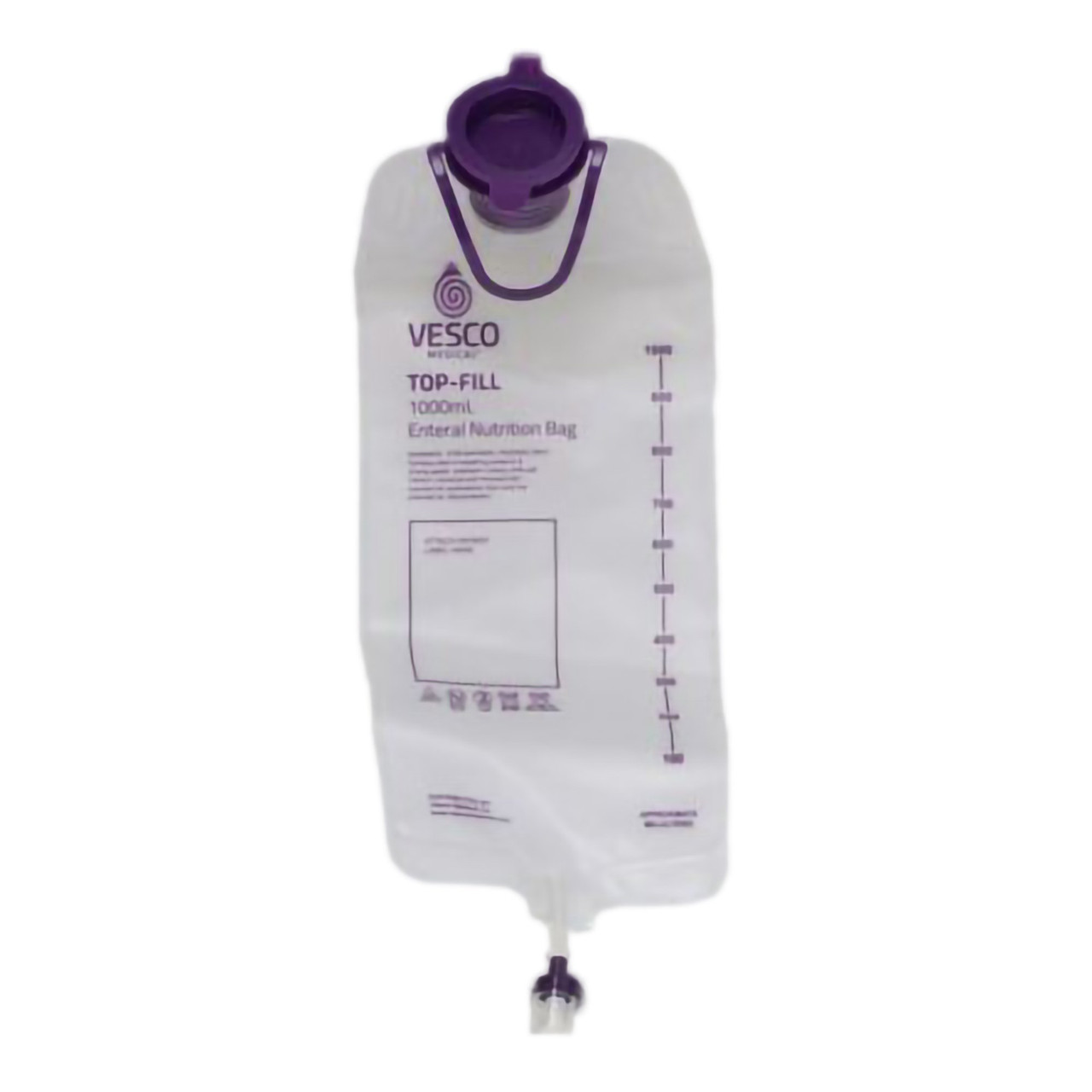 Gravity Feeding Bag Set with ENFit Connector 1000 mL, 30/Case - Medex ...