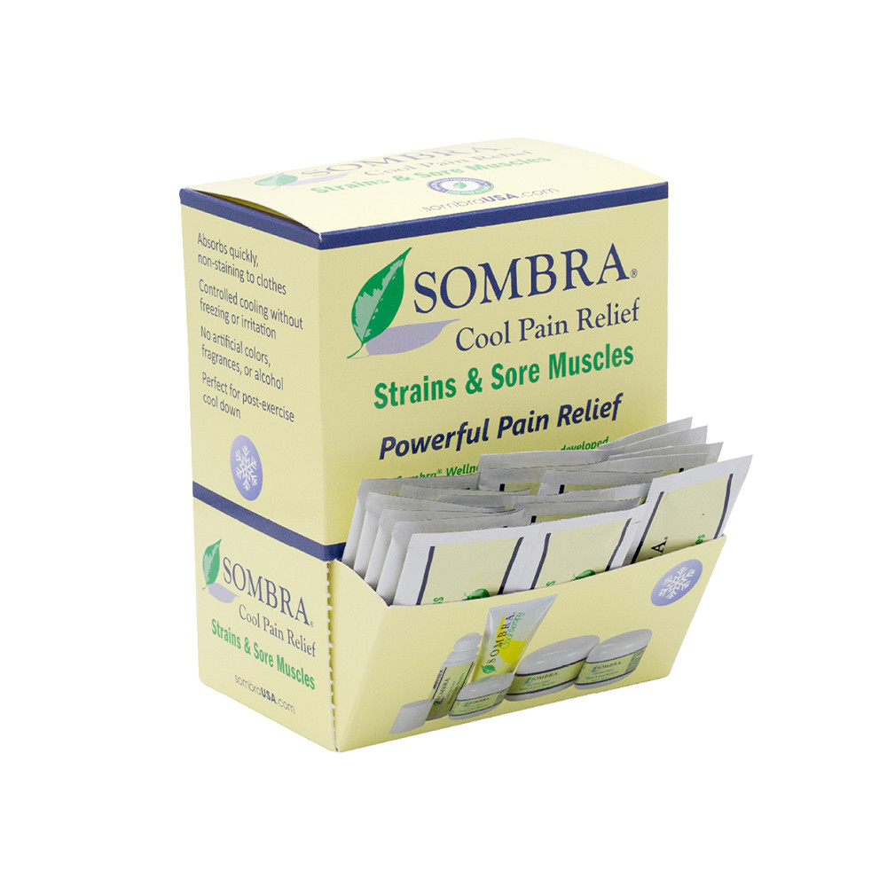 Sombra Cool Pain Relief, 2 Grams, 100 Packets/Box - Medex Supply