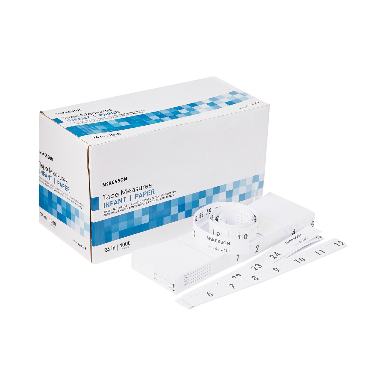 Measurement Tape McKesson 24 Inch Paper Disposable English / Metric ...