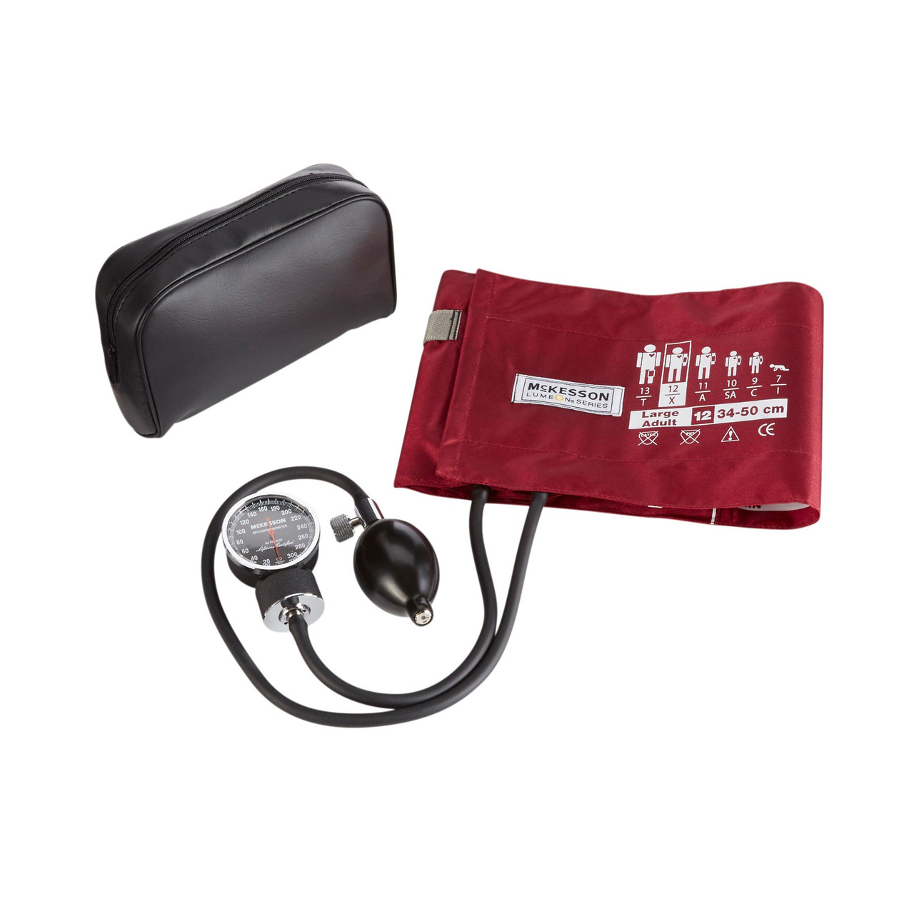Aneroid Sphygmomanometer Unit McKesson LUMEON™ Large Adult Cuff Nylon ...