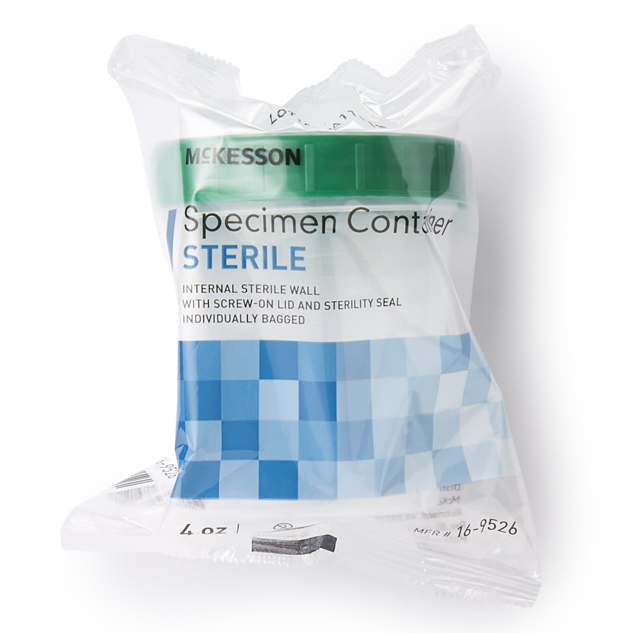 Specimen Container McKesson 120 mL (4 oz.) Screw Cap Sterile - Medex Supply