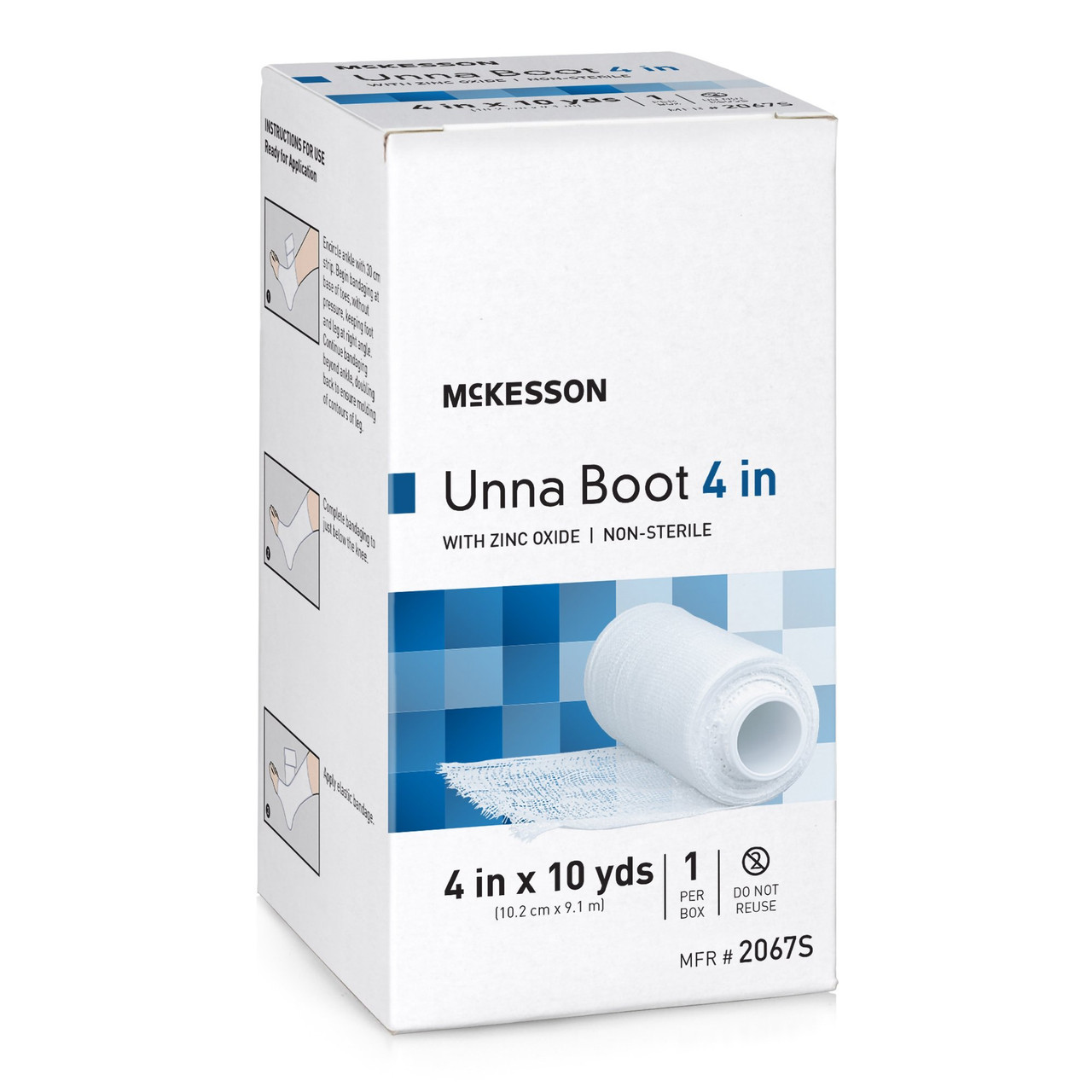 Unna Boot McKesson Zinc Oxide 4 Inch X 10 Yard - Medex Supply