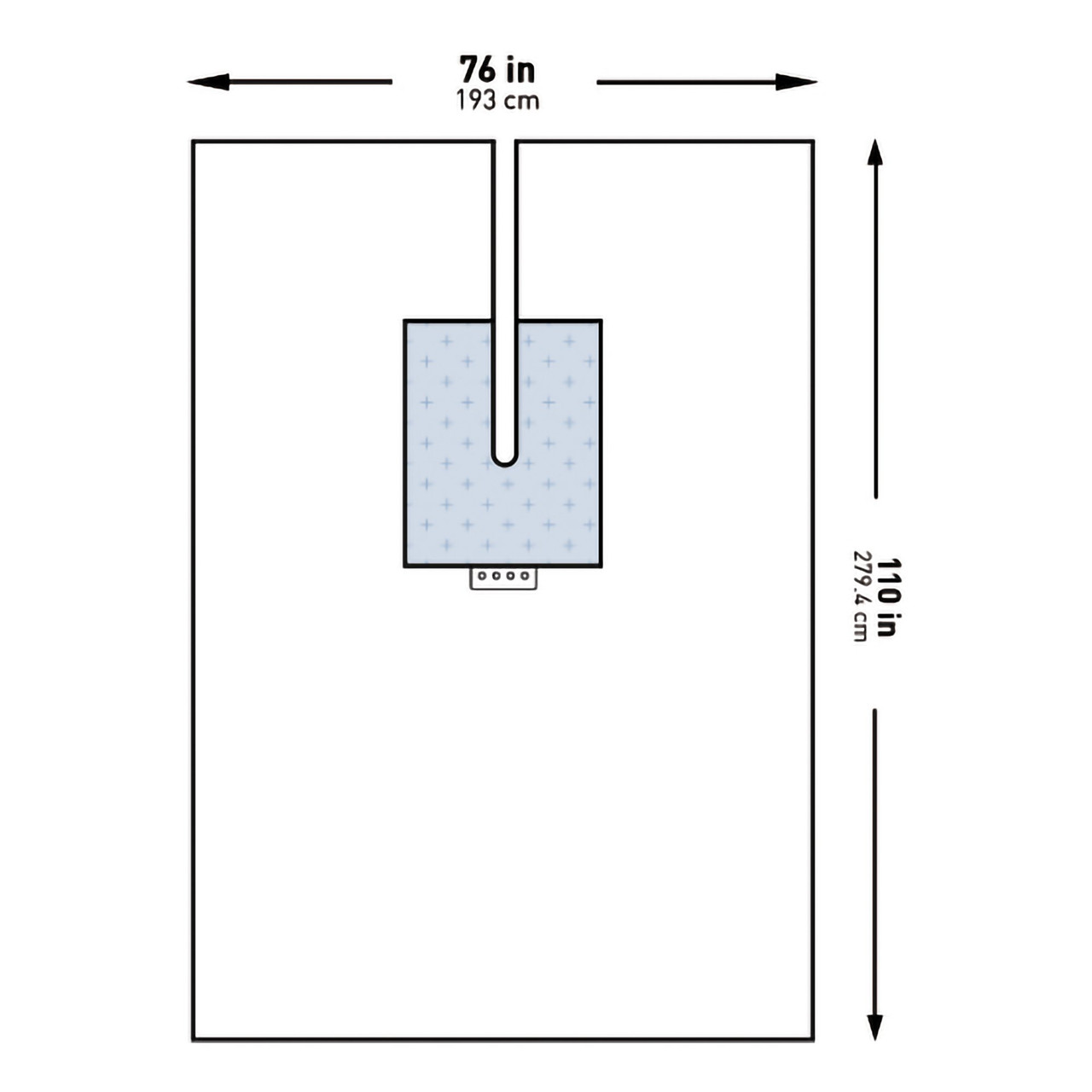 Orthopedic Drape McKesson U-Drape with Split 76 W X 110 L Inch Sterile ...