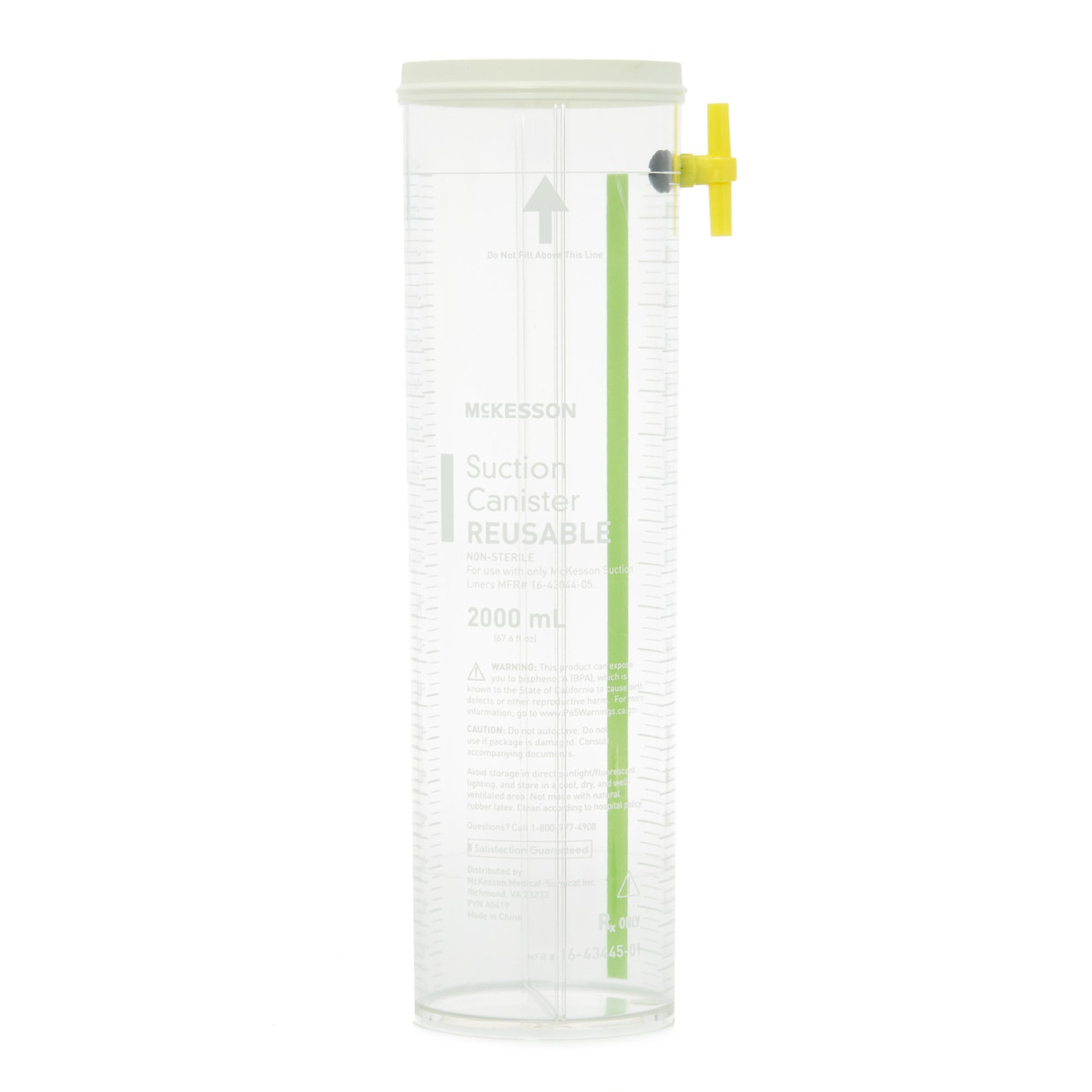 Suction Canister McKesson 2000 mL Without Lid - Medex Supply