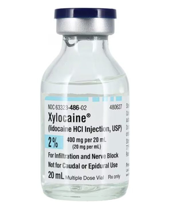 Xylocaine Injection 2% MDV 20mL, 25/Pack - Medex Supply