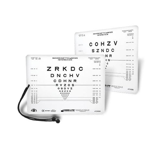 Sloan Letter Near Vision Card for 30 cm Testing - Medex Supply