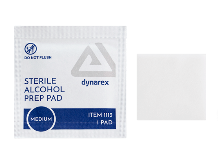 Dynarex Alcohol Prep Pad - Sterile, 1113-50 - Medex Supply
