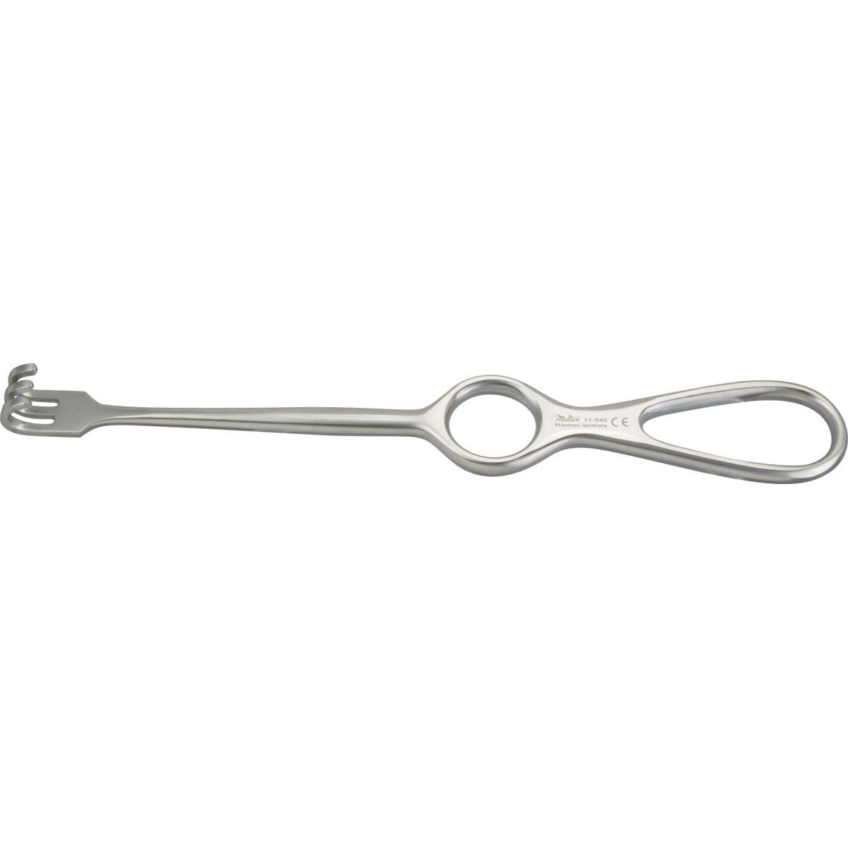 MILTEX VOLKMAN Retractor, 8-1/2" (216mm), 3 Prongs, Blunt, Ring Handle ...