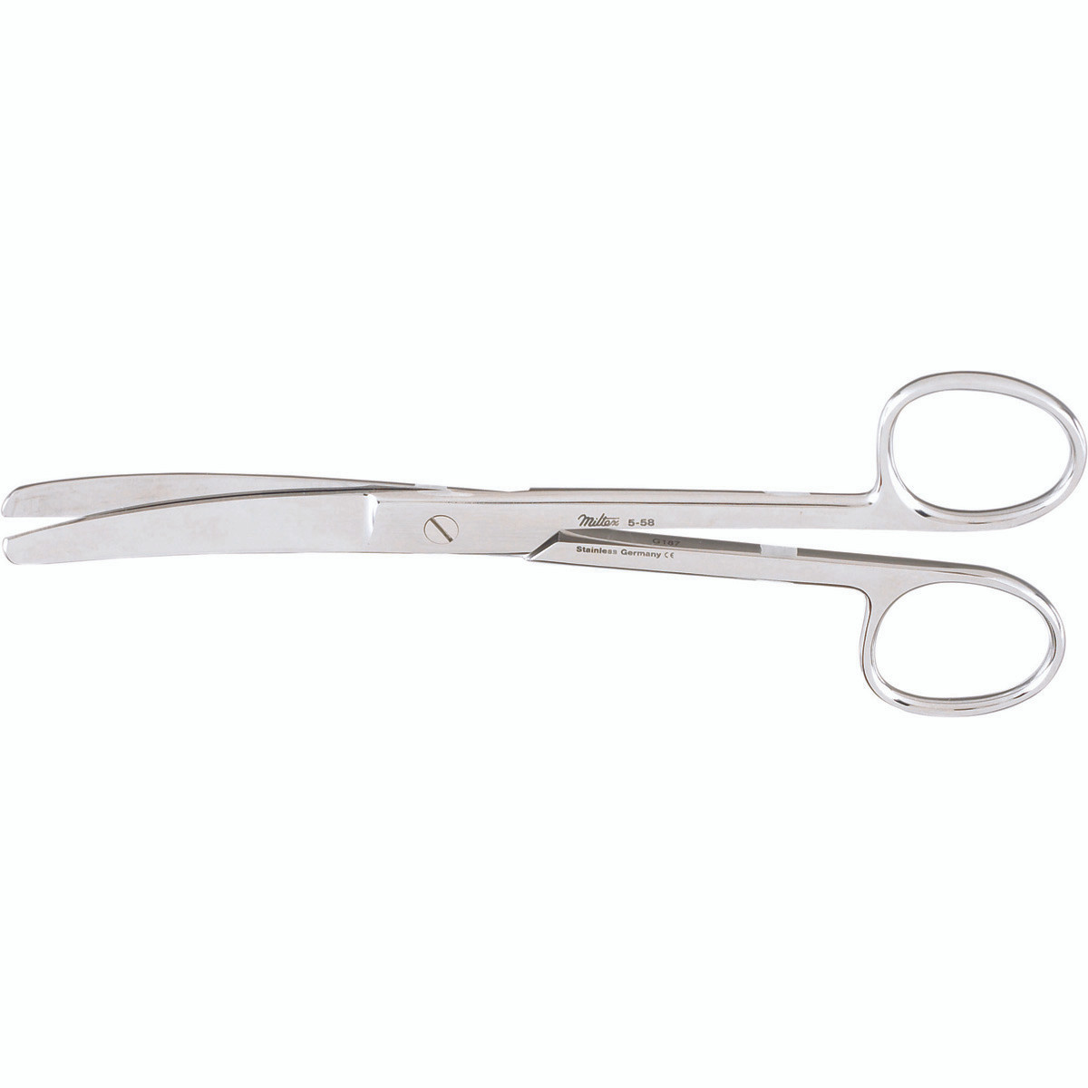 Miltex Standard Pattern Operating Scissors, Curved, 6-1/2" (165Cm ...