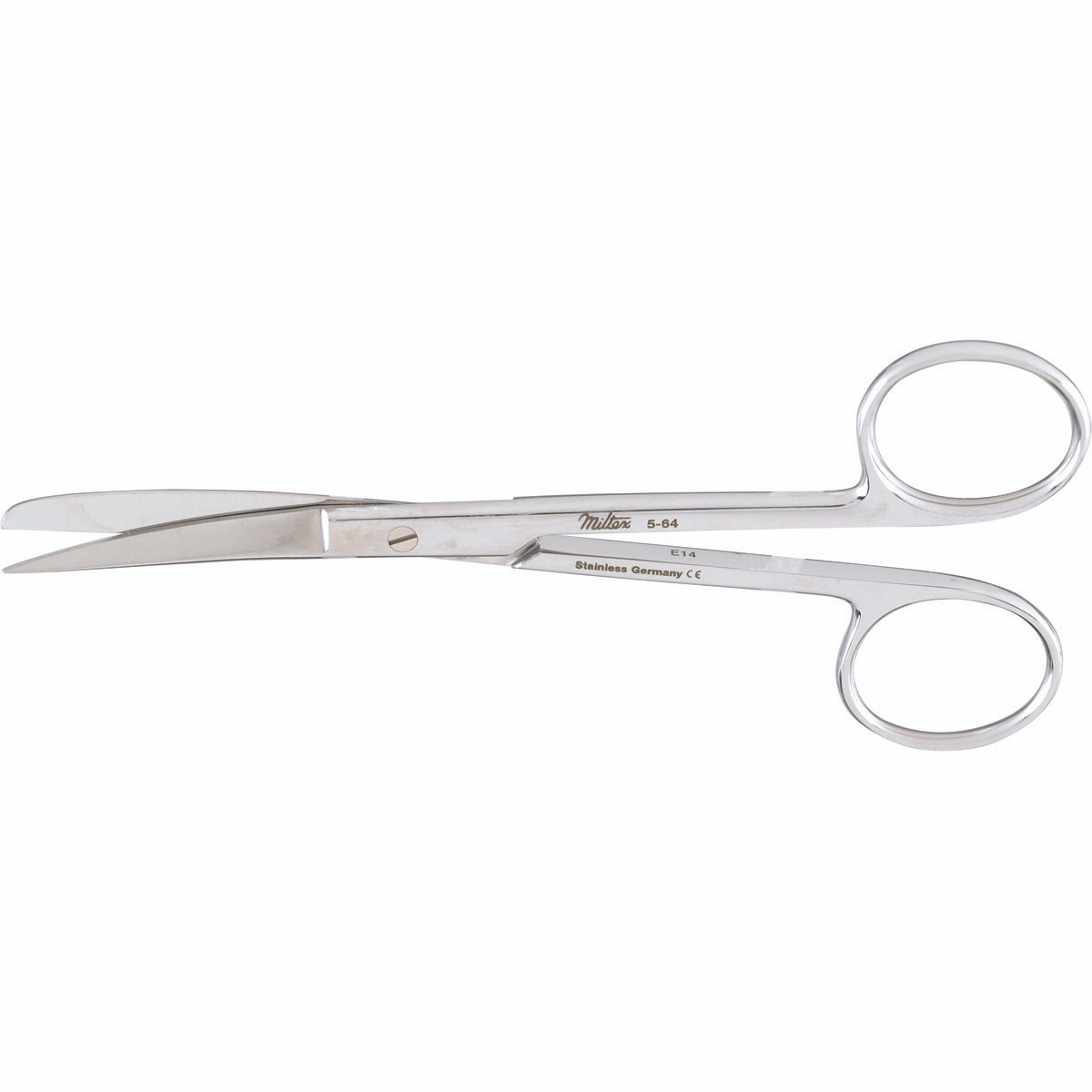 Miltex Lightweight Operating Scissors, 5" (127Mm), Curved, Sharp-Blunt ...