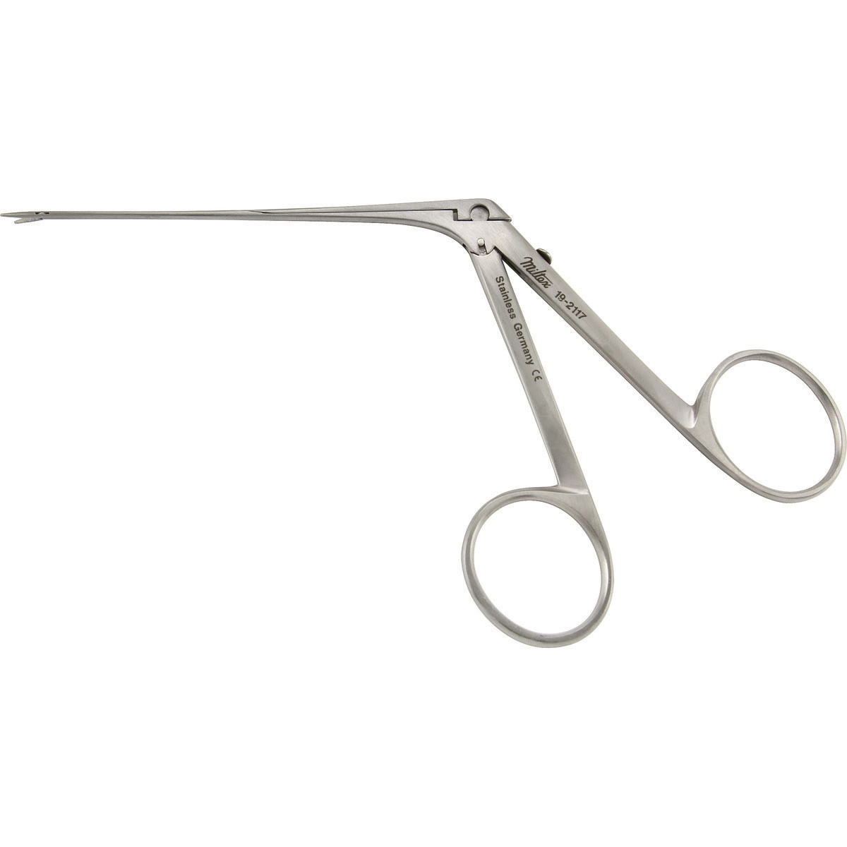 Miltex House Forceps, 2-7/8" (7.3 Cm) Shaft, Serrated Jaws 6 Mm, Side ...