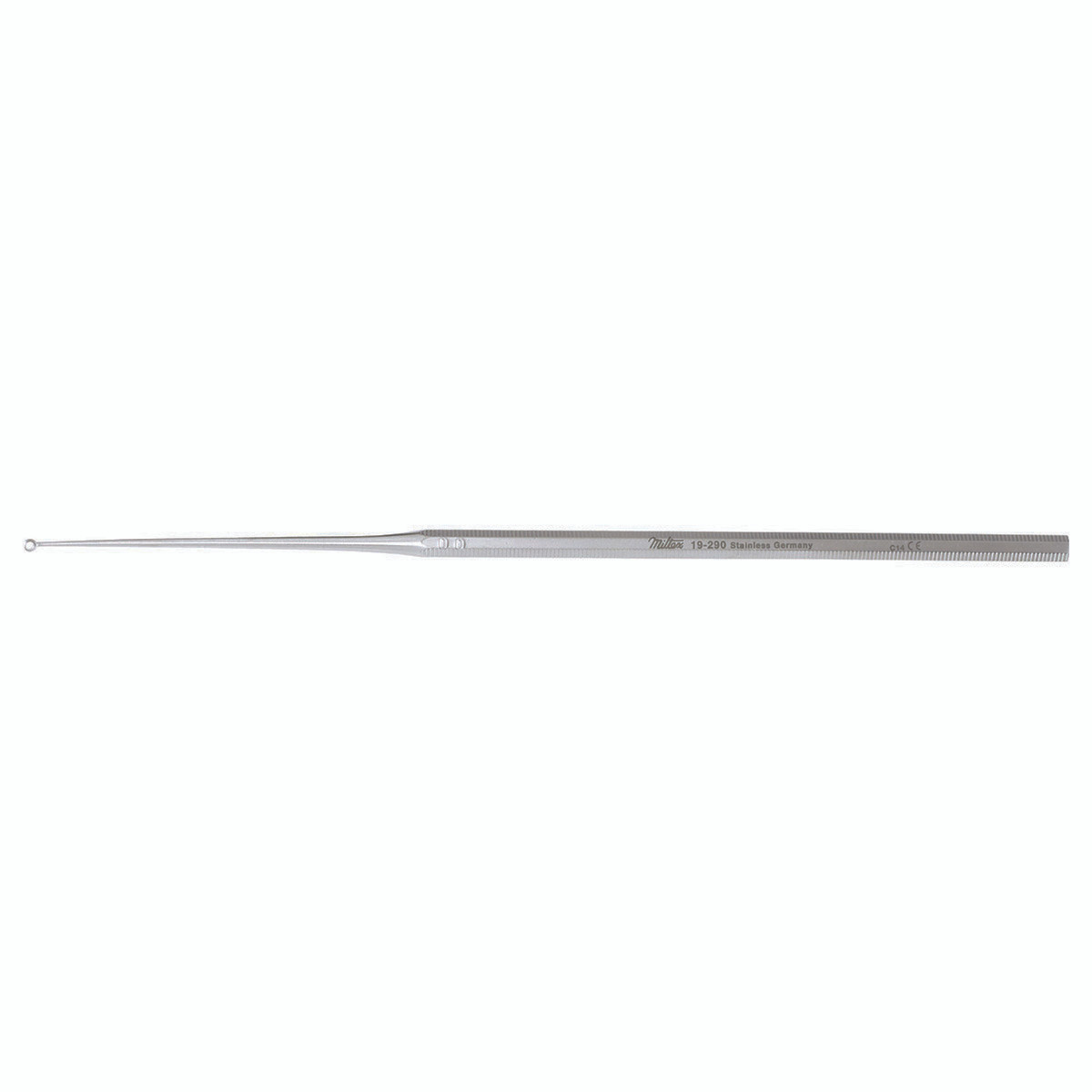Miltex Buck Ear Curette, 6-1/2" (16.5 Cm), Angled, Blunt, Size 1, 19 ...