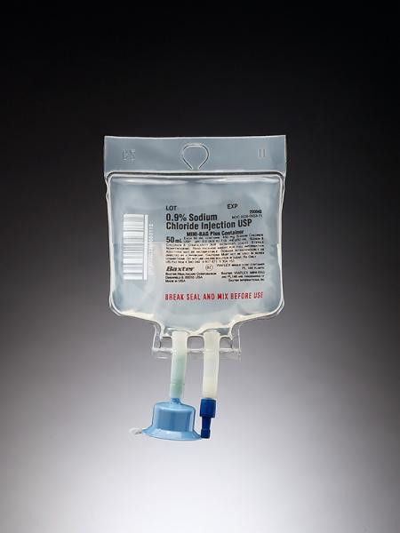 Baxter 0.9% Sodium Chloride Injection, USP, 50 mL MINI-BAG Plus ...