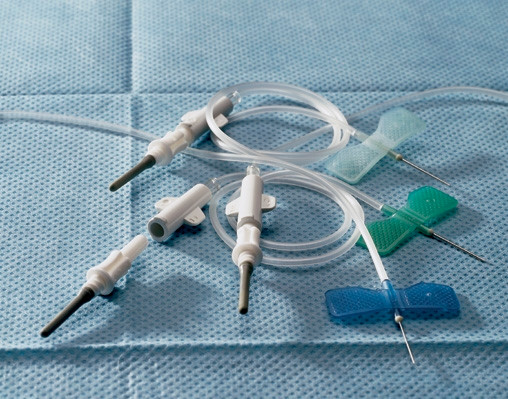 Kawasumi Winged Blood Collection Set with Luer Adapter, 23G x 3/4 ...