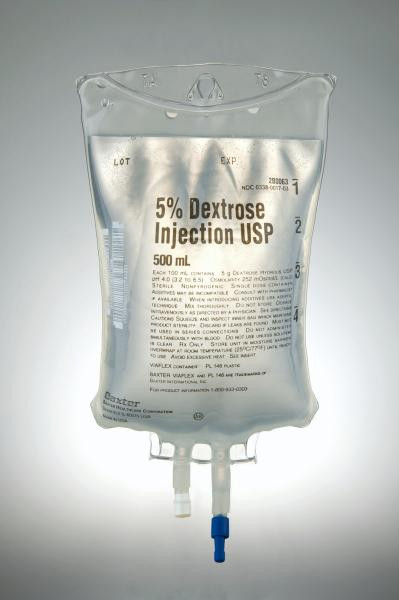 Baxter Dextrose Solution, 5%, USP, 500 mL, 24/cs - Medex Supply