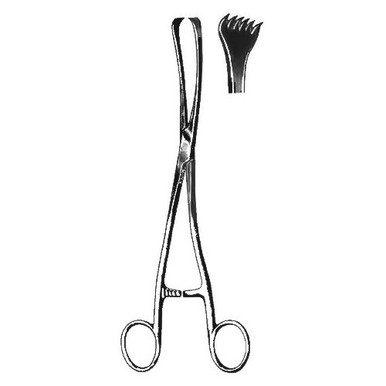 Miltex Iowa Membrane Puncturing Forceps, 10-1/4" (26 Cm), Double Curved ...