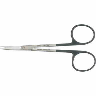 Miltex Iris Scissors, 4-5/8" (116mm), Supercut, Curved, Sharp/Sharp, 5 ...