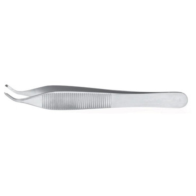 Miltex Adson Tissue Forceps, 4-3/4" (120mm), Angled, 1 X 2 Teeth, 6 ...