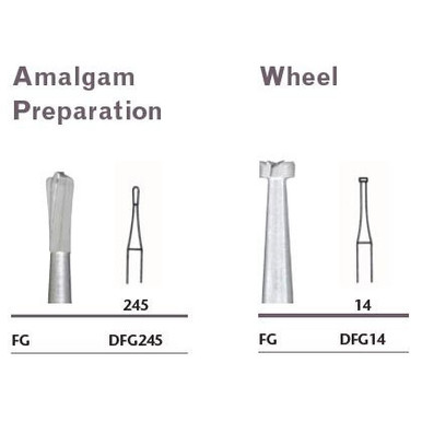 Tungsten Carbide Bur, Amalgam Preparation, Friction Grip (10/Pk ...