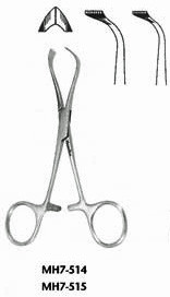 MeisterHand Lorna Non-Perforating Towel Forceps, 5-1/4" (13.3 cm), MH7 ...