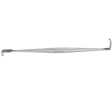 Senn Retractor, 6-1/2, 3 Sharp Prongs,Double-Ended, V911-74 - Medex Supply