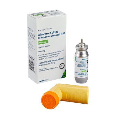 Albuterol Sulfate 90 mcg Aerosol 6.7 Gram 200 Doses - Medex Supply