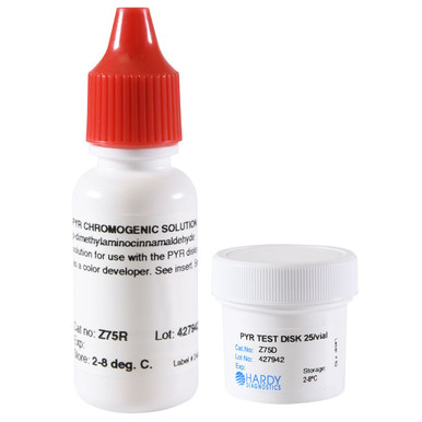 PYR Test Kit (Pyrolidonyl Aminopeptidase), 5mls of Chromogenic ...