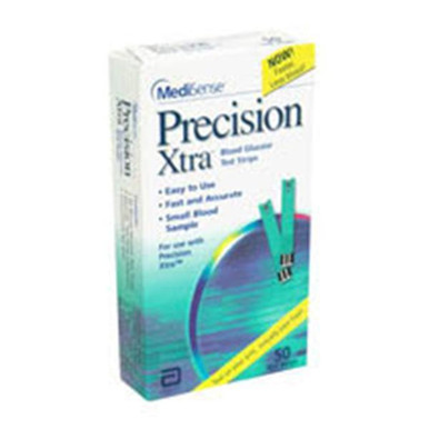Precision Xtra Blood Glucose Test Strip 50 Count 50/Bx - Medex Supply