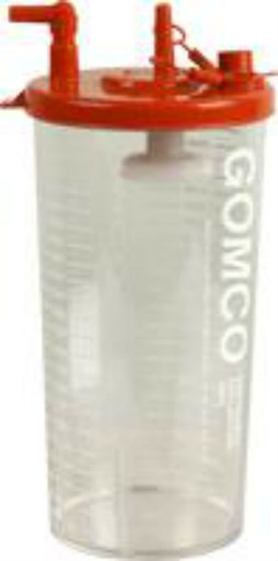 Allied Healthcare Disposable Suction Canister with Stem Inlet and Hydro ...