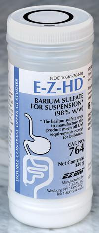 Bracco E-Z-HD Barium Sulfate for Suspension (98%w/w), 340g, 24/cs ...