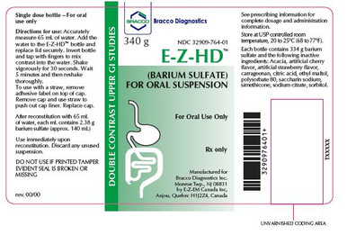 Bracco E-Z-HD Barium Sulfate for Oral Suspension (98%w/w), 340g, 24/cs ...