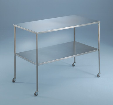 Blickman Blickman Howard Instrument Table with Shelf, 72"W x 24"D x 34 ...