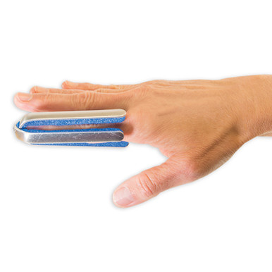 Brownmed Spoon Finger Splint, Blue Foam, Large, 12/Pkg - Medex Supply