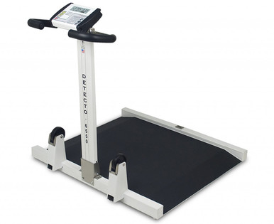 Detecto Portable Fold Up Wheelchair Scale, 1000 lb x .2 lb / 450 kg x ...