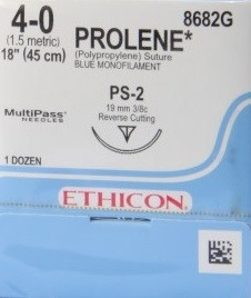 Ethicon Suture,4-0 18in PROLENE BLU MONO PS-2, 12/bx - Medex Supply